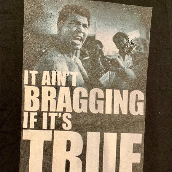 Shirts | Muhammad Ali It Aint Bragging If Its True Shirt | Poshmark